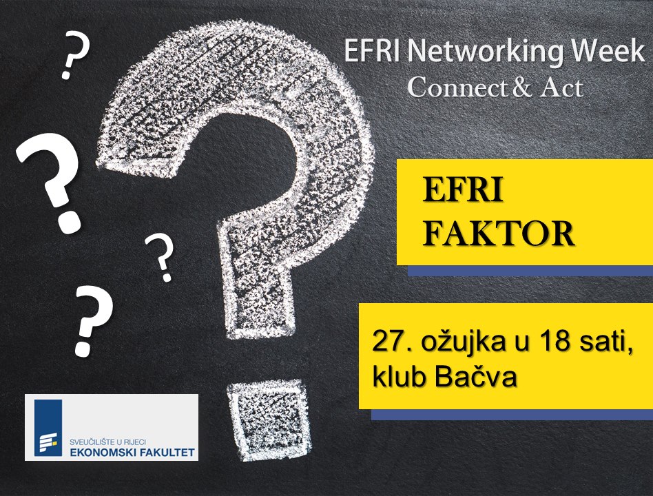 EFRI Networking Week - Connect&Act | Ekonomski fakultet u Rijeci